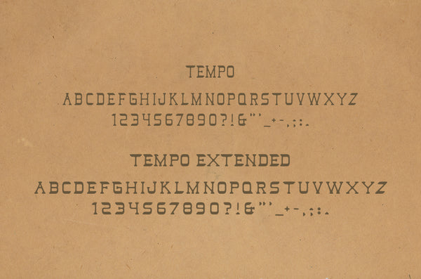 Tempo Font – Matthew Allen Art
