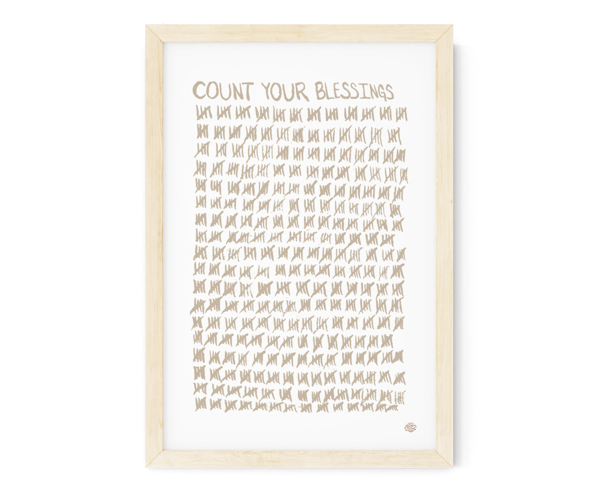 Count Your Blessings Art Print "Sand" – Matthew Allen Art